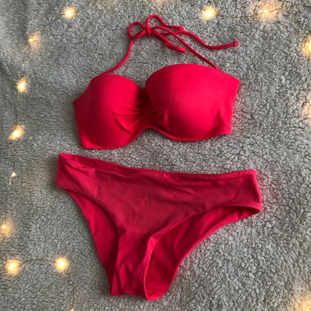 Victorias Secret Coral Swim Set Gem